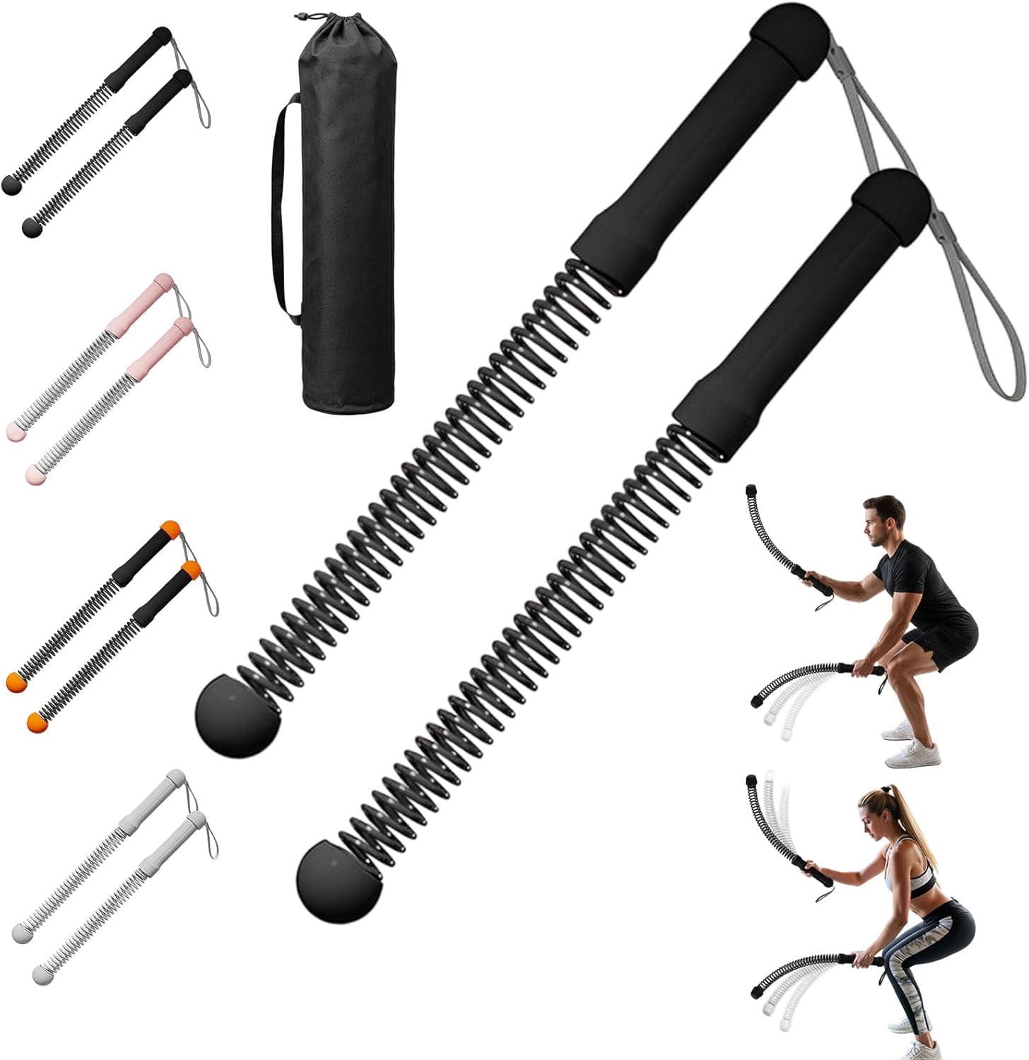 Weighted Cordless Battle Ropes,Portable Ropeless Battle Ropes for Home ...
