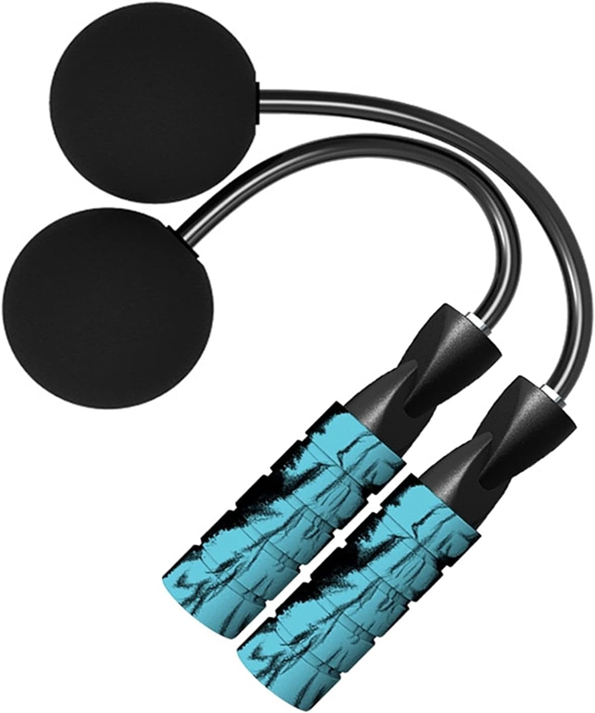 Weighted Cordless Jump Rope for Fitness Rapid Speed Skipping Ropes with ...