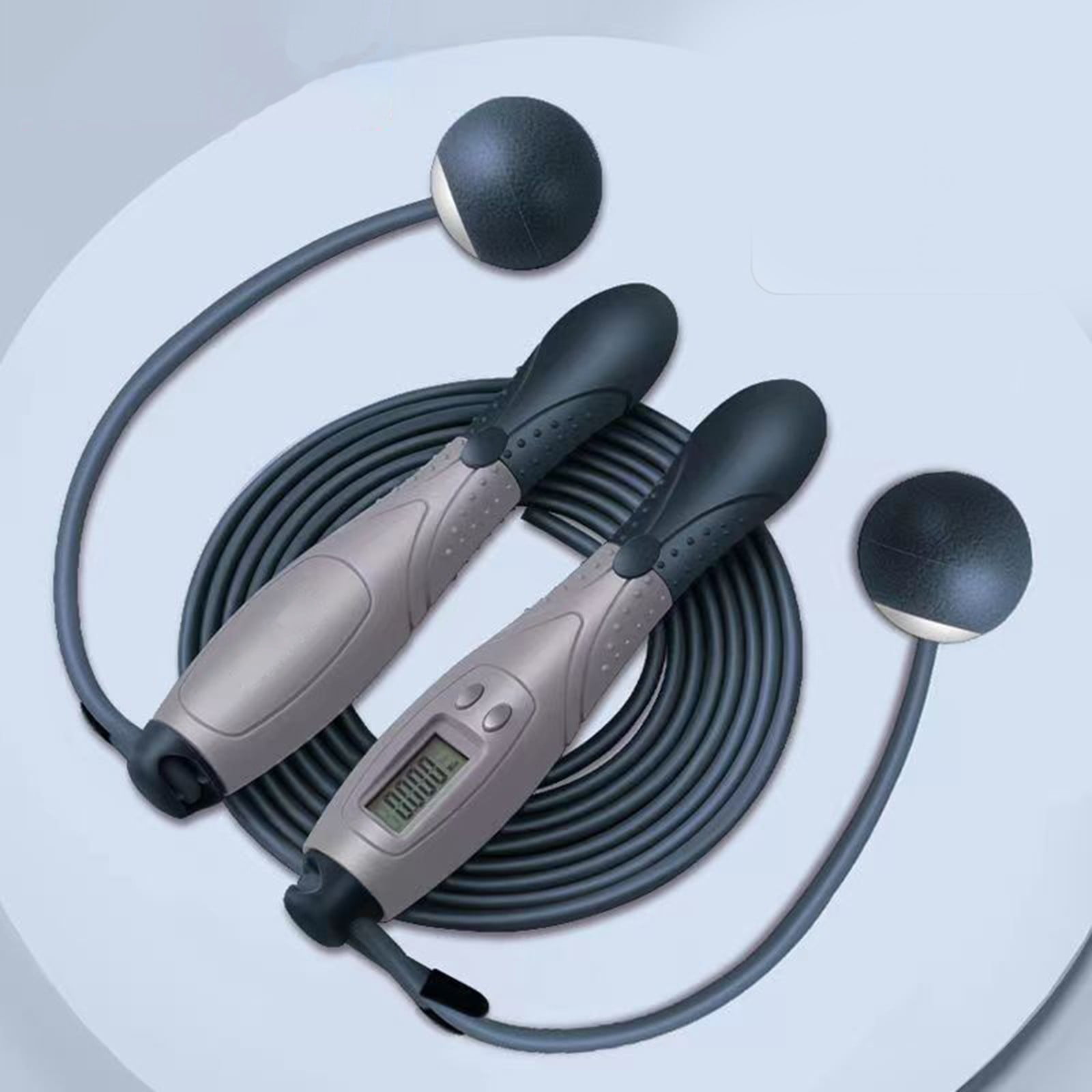 Weighted Cordless Jump Ropes With 2 Balls & Adjustable Length Bod Rope ...