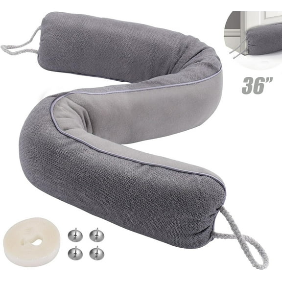 Everlasting Comfort 2-Pack Under Door Draft Stopper-2” Thick Gap Guard ...