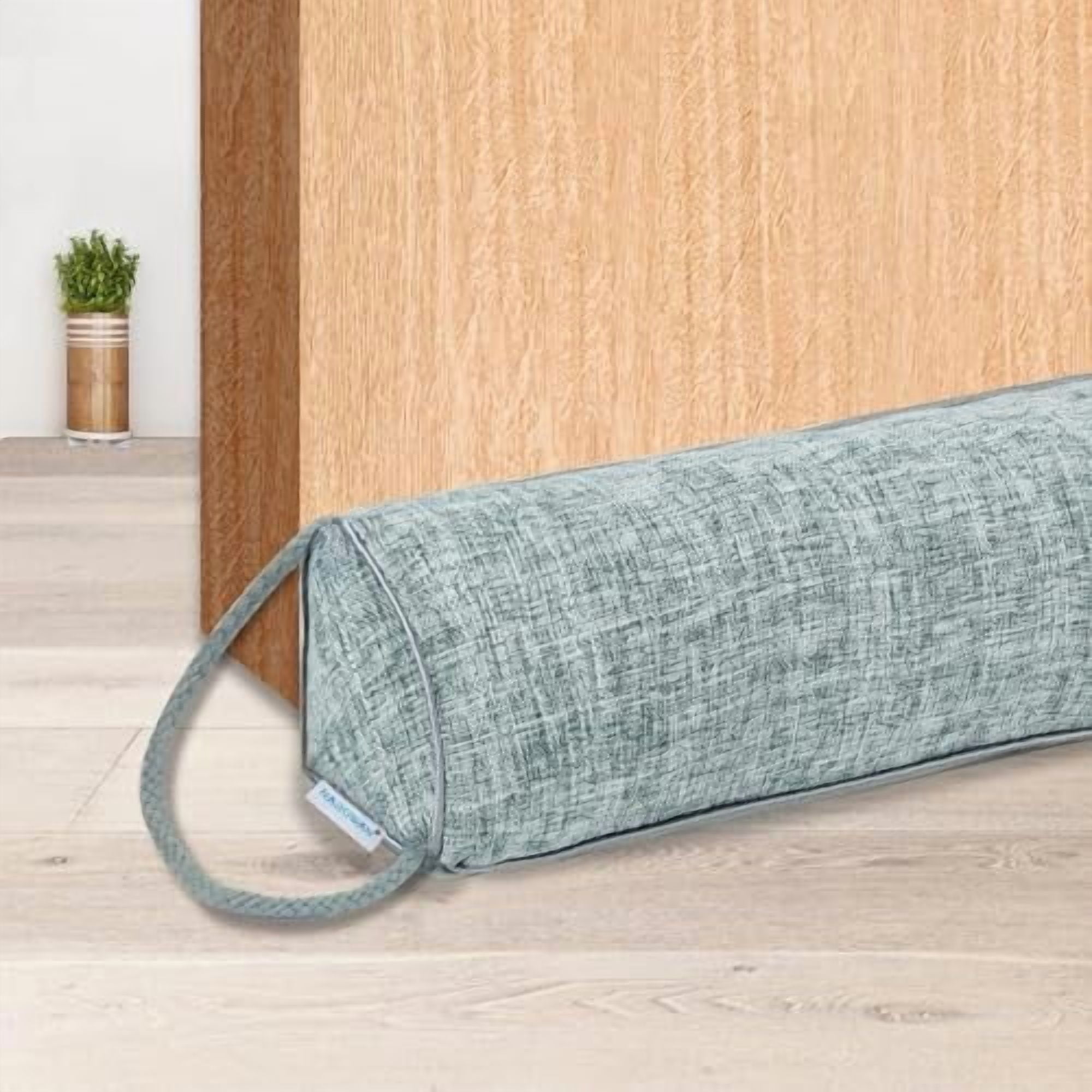 Weighted Door Draft Stopper - Triangular Gap Filler Blocks Bottom Up to ...