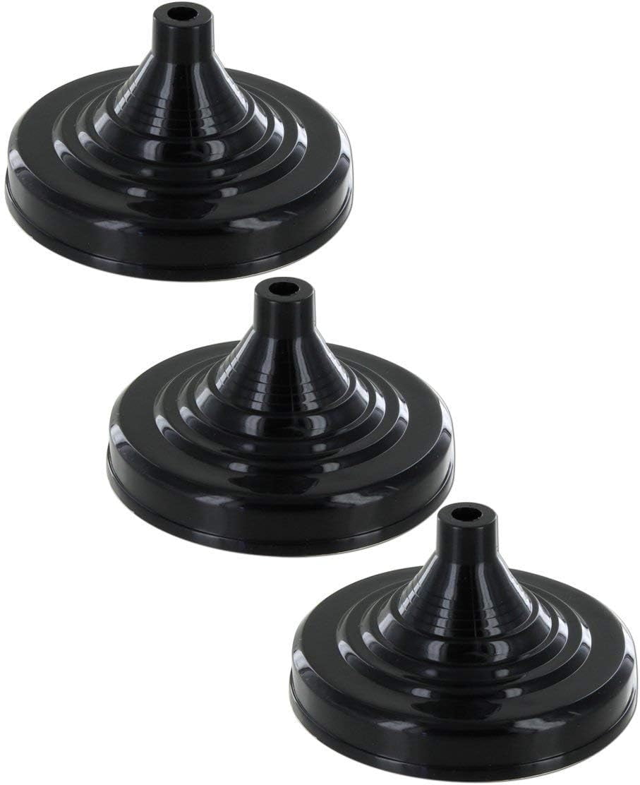 Weighted Hand Flag Base for One 4in x 6in Stick Flag - Black (3 PK ...