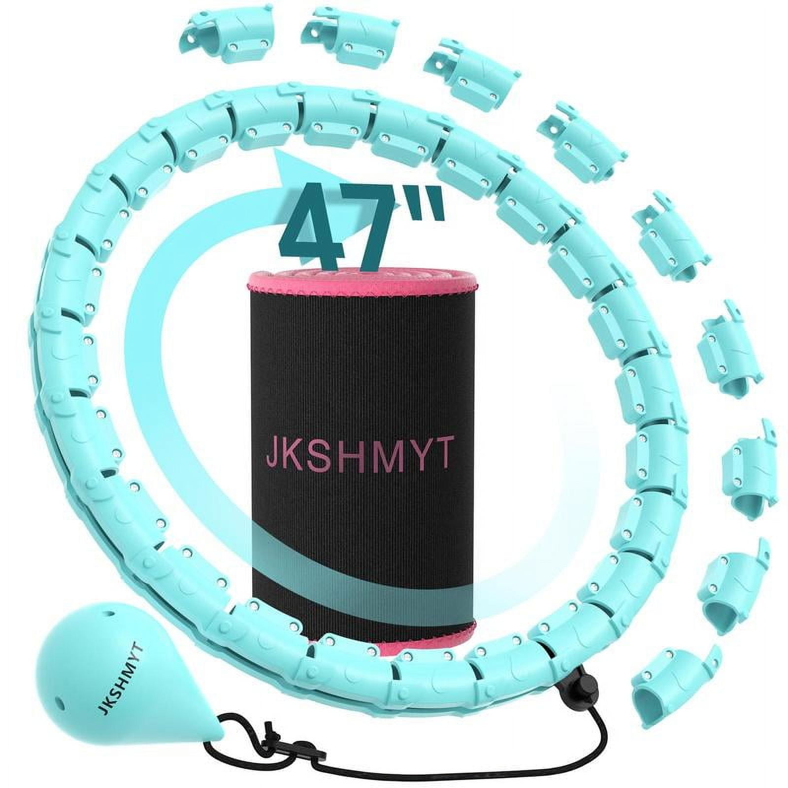 Weighted Hula Circle for Adults - 47 Inch Infinity Hoop Fit Plus Size ...