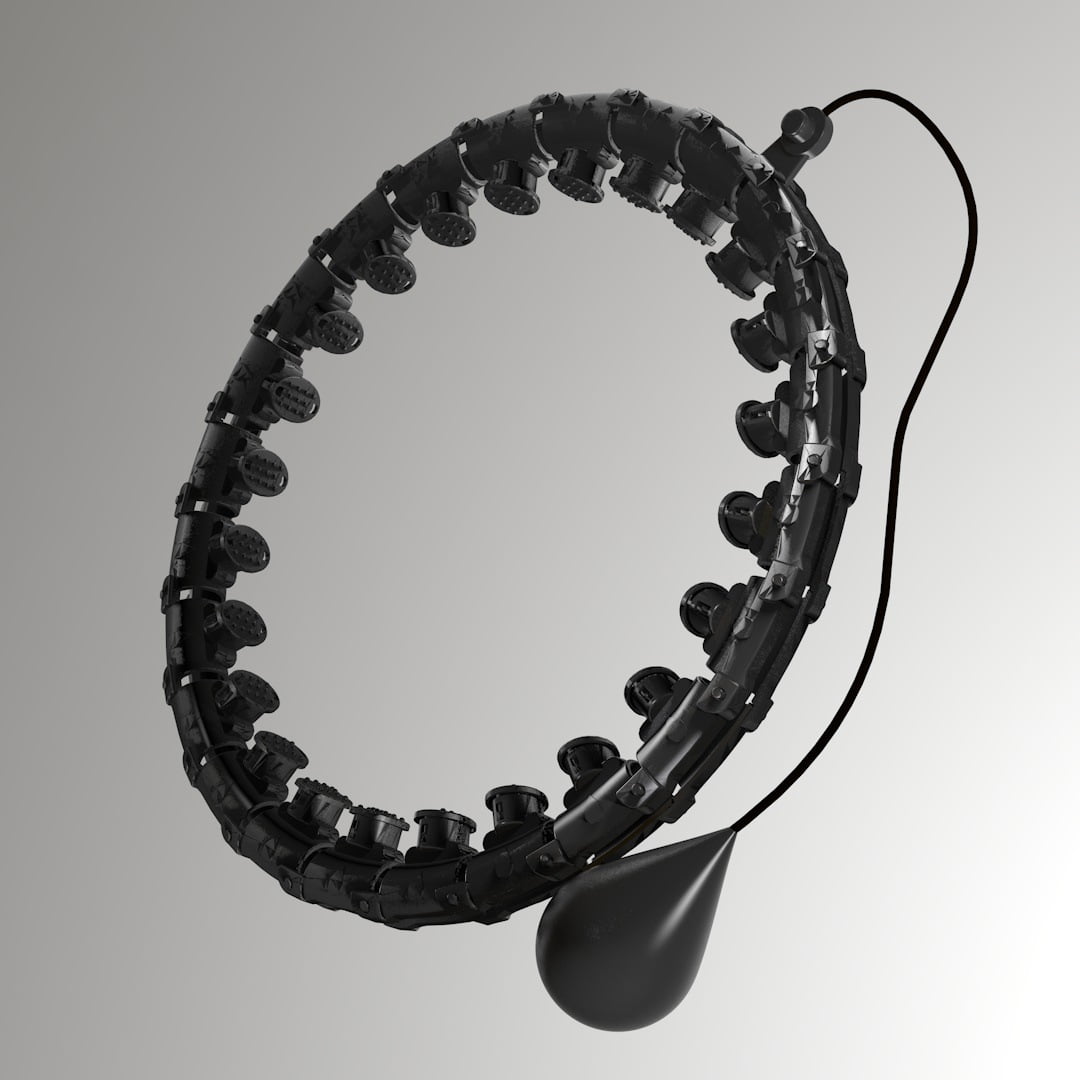 Weighted Hula Circle for Adults, Infinity Hoop , Include 30 Detachable ...