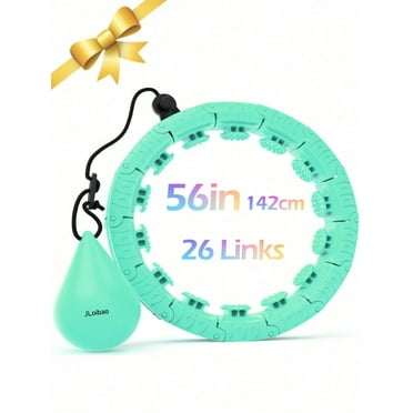 Elite Teal Smart Weighted Hula Hoop for Adults, Adjustable Infinity ...