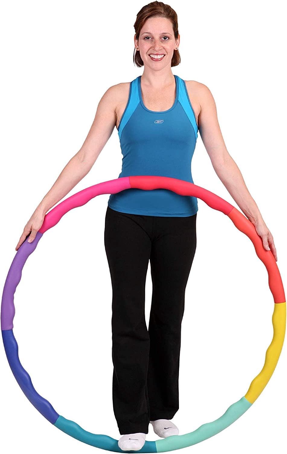 Weighted Hula Hoop, ACU Hoop 3M - 3.2lb Medium, Weight Loss Fitness ...