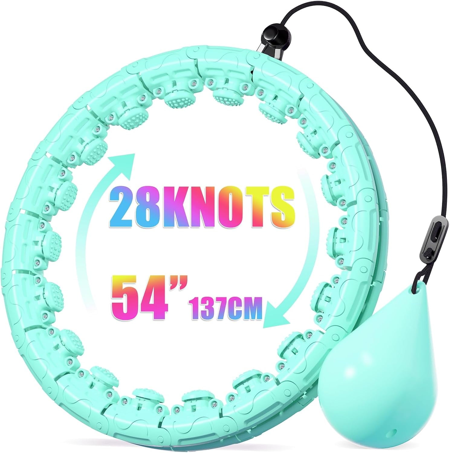 Weighted Hula Infinity Fitness Hoop for Adult Weight Loss, Smart ...