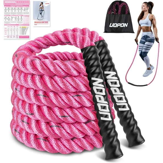 Weighted Jump Rope for Women, Heavy Skipping Rope for Exercise with ...
