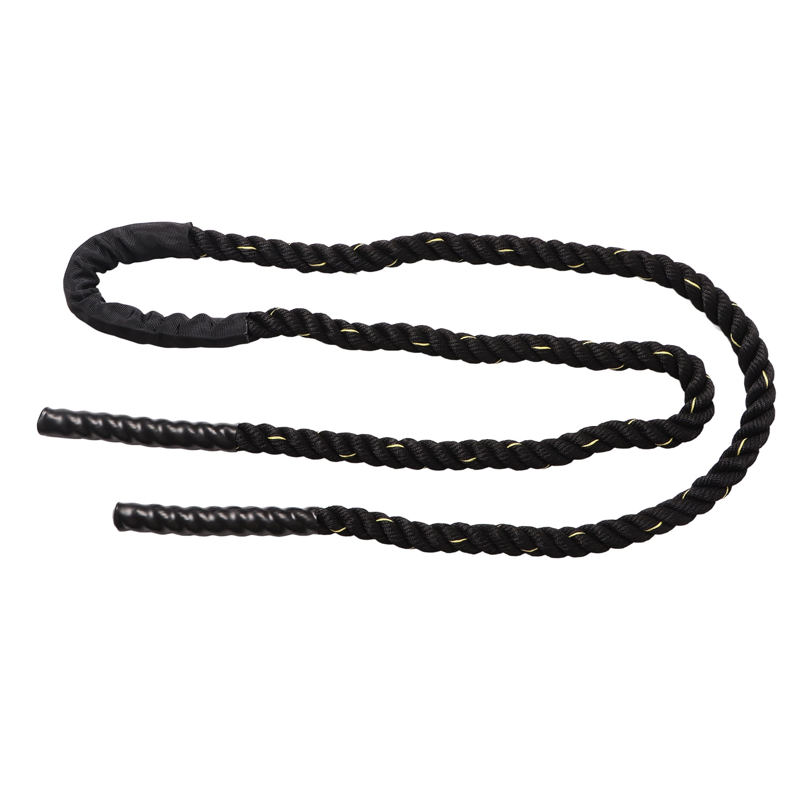 Weighted Jump Ropes 25mmx3m Black Gold Polyester Heavy Skipping Rope ...