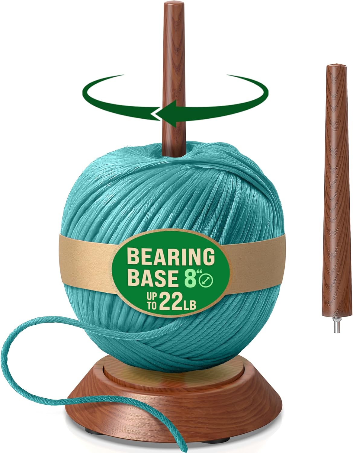 Weighted Large Yarn Holder Advanced Bearing Twirling Mechanism Knitting ...