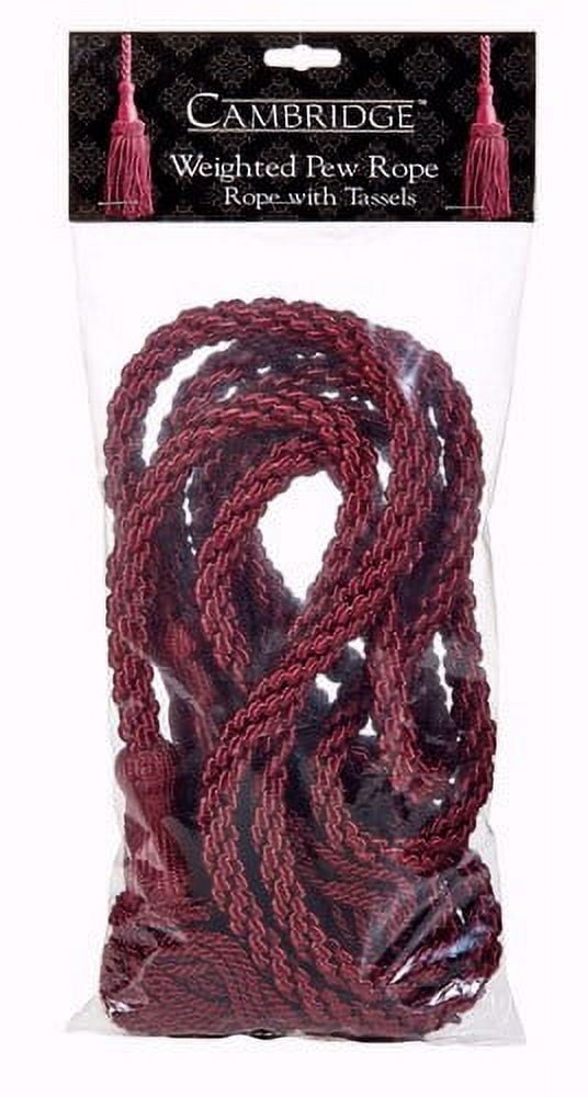 Weighted Pew Rope-8'-Burgundy - Walmart.com