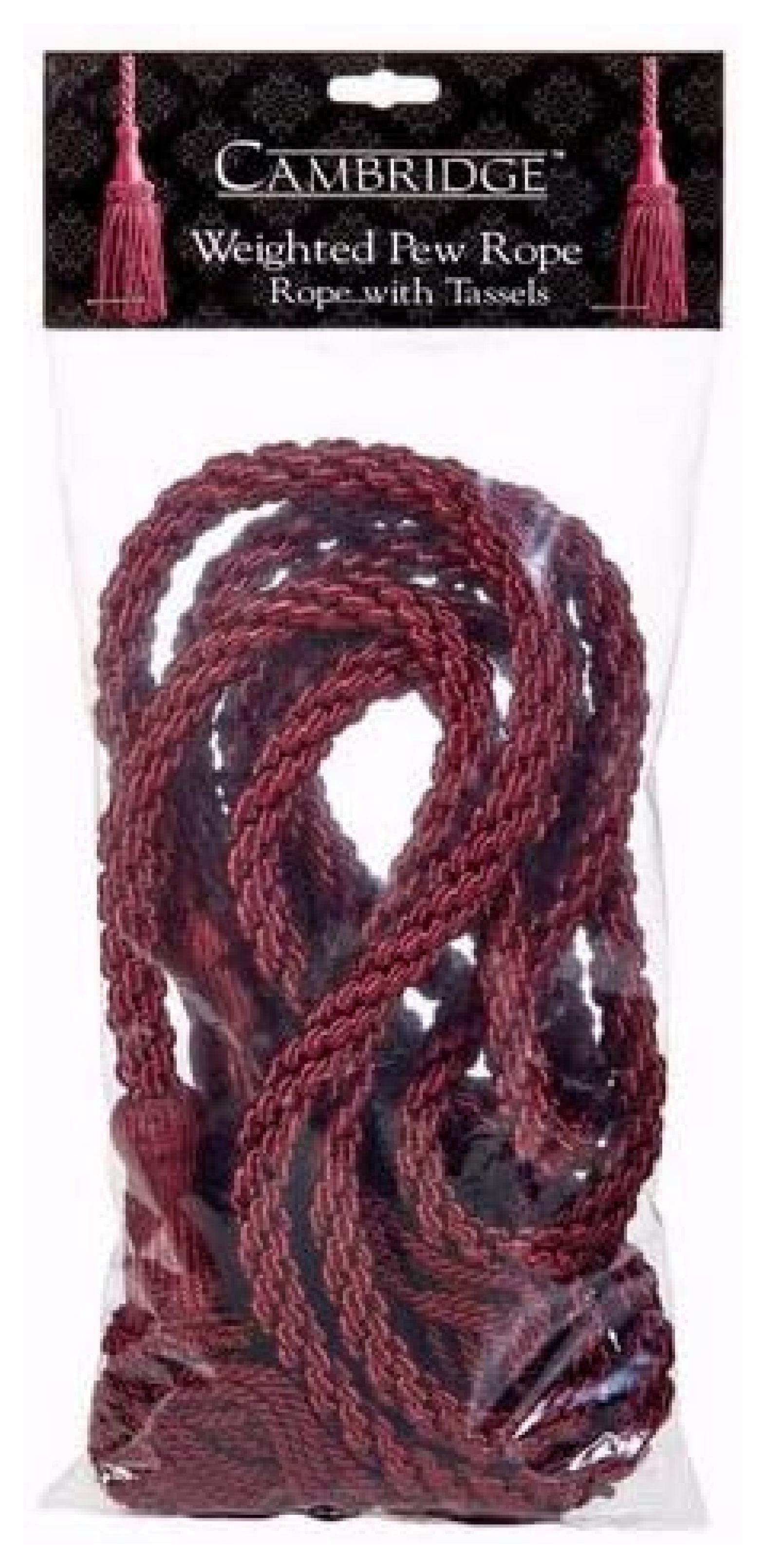 Weighted Pew Rope Burgandy 8 Foot - Walmart.com