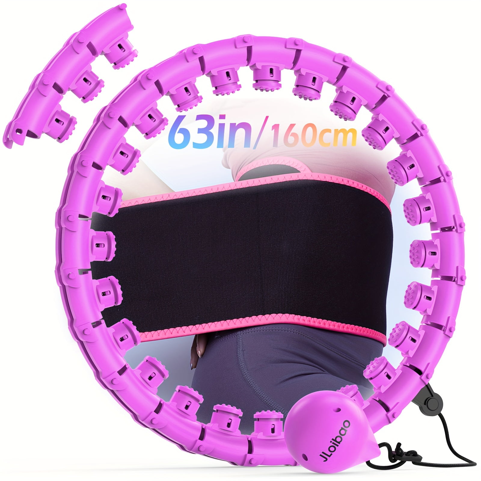 [Weighted Pilates Circle] FANRUINA 63 Inch/160 Cm Weighted Pilates ...