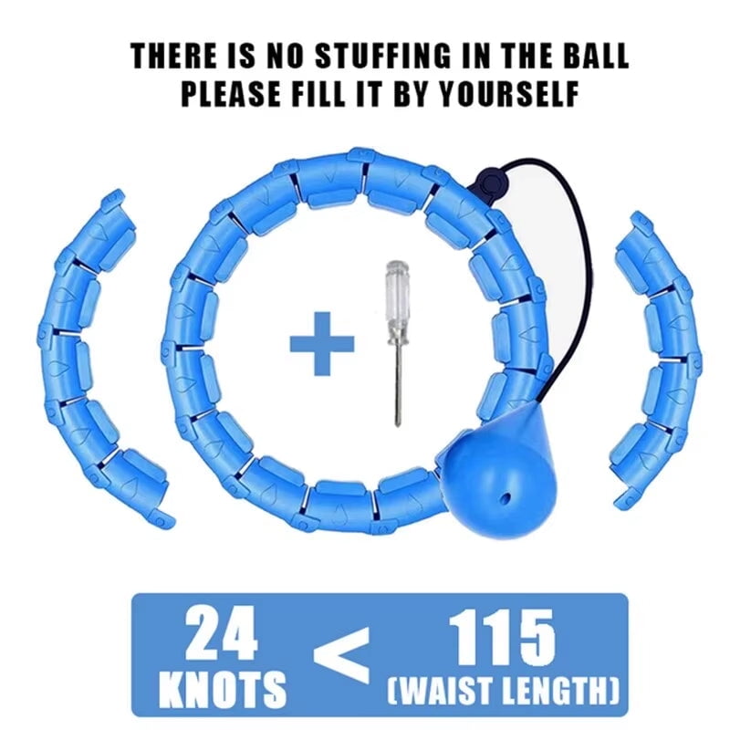 Adjustable Weighted Fitness Hula Hoops for Adults - 2-in-1 Smart ...