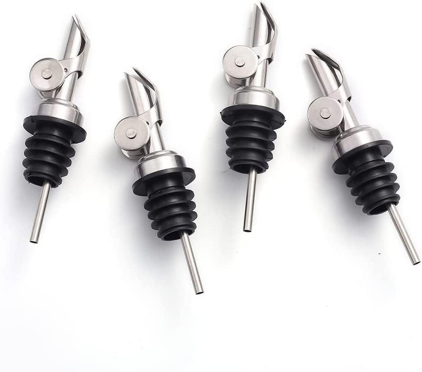 Weighted Stainless Steel Pourers, Auto Flip Olive Oil Dispenser Spout ...