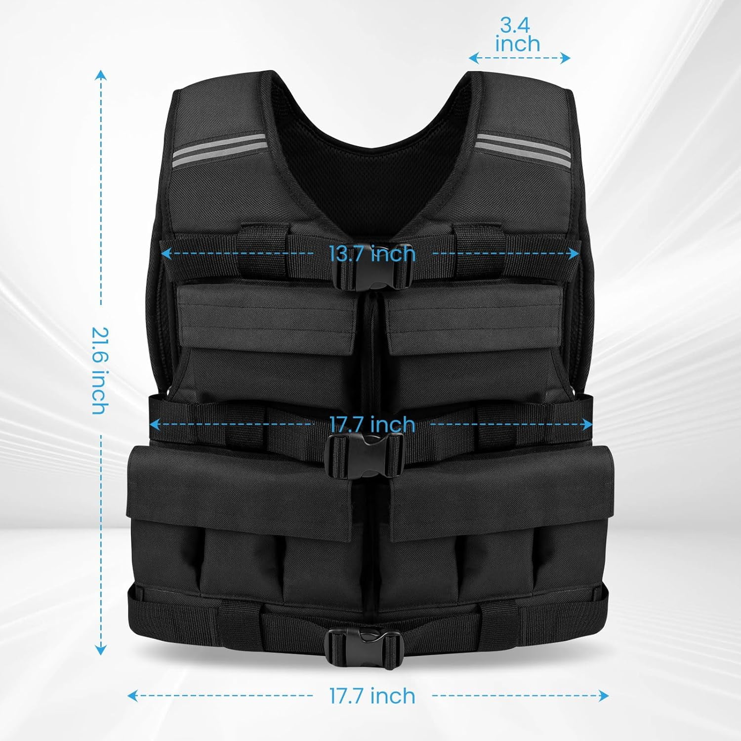 Weighted Vest for Men Woman 18lbs | 30lbs | 40lbs - With Shoulder Pads ...