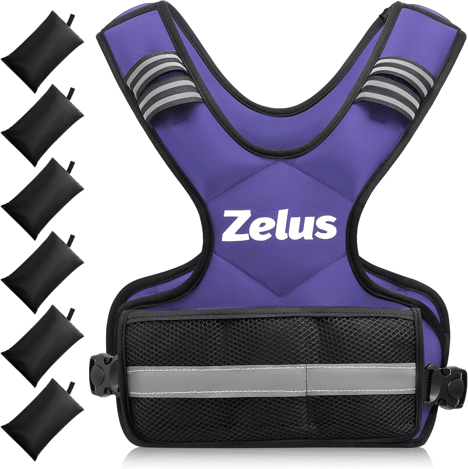 Weighted Vest for Men and Women | 4-10lb/11-20lb/20-32lb Vest with 6 ...