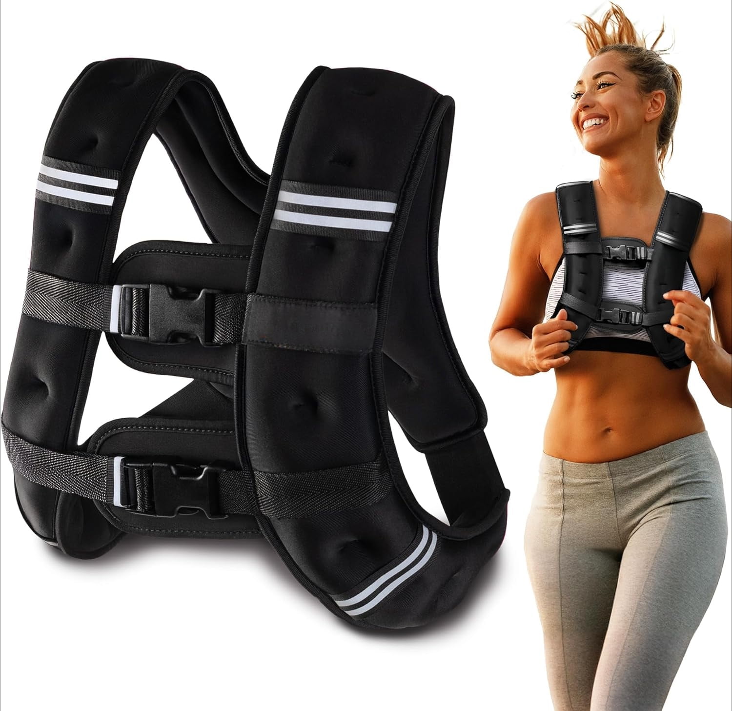 Weighted Vest - Weight Vest for Running, Strength Training & Muscle ...