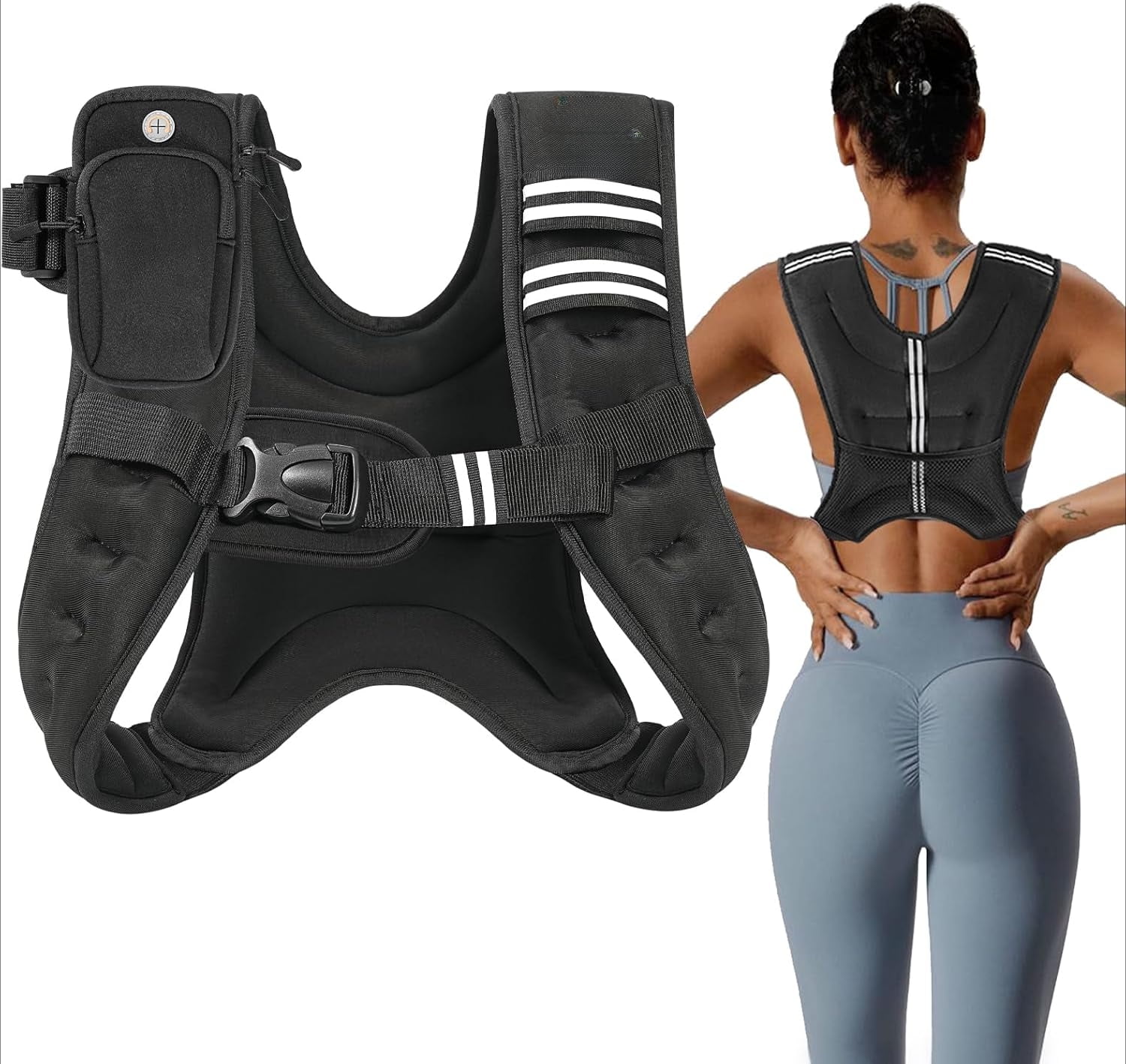 Weighted Vest Weight Vest for Men Women, Body Weight Vests Adjustable ...