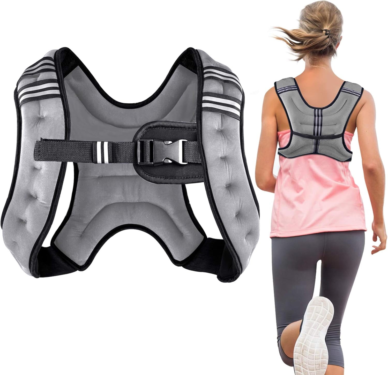 Weighted Vest Weight Vest for Men Women Kids Weights Included, Body ...