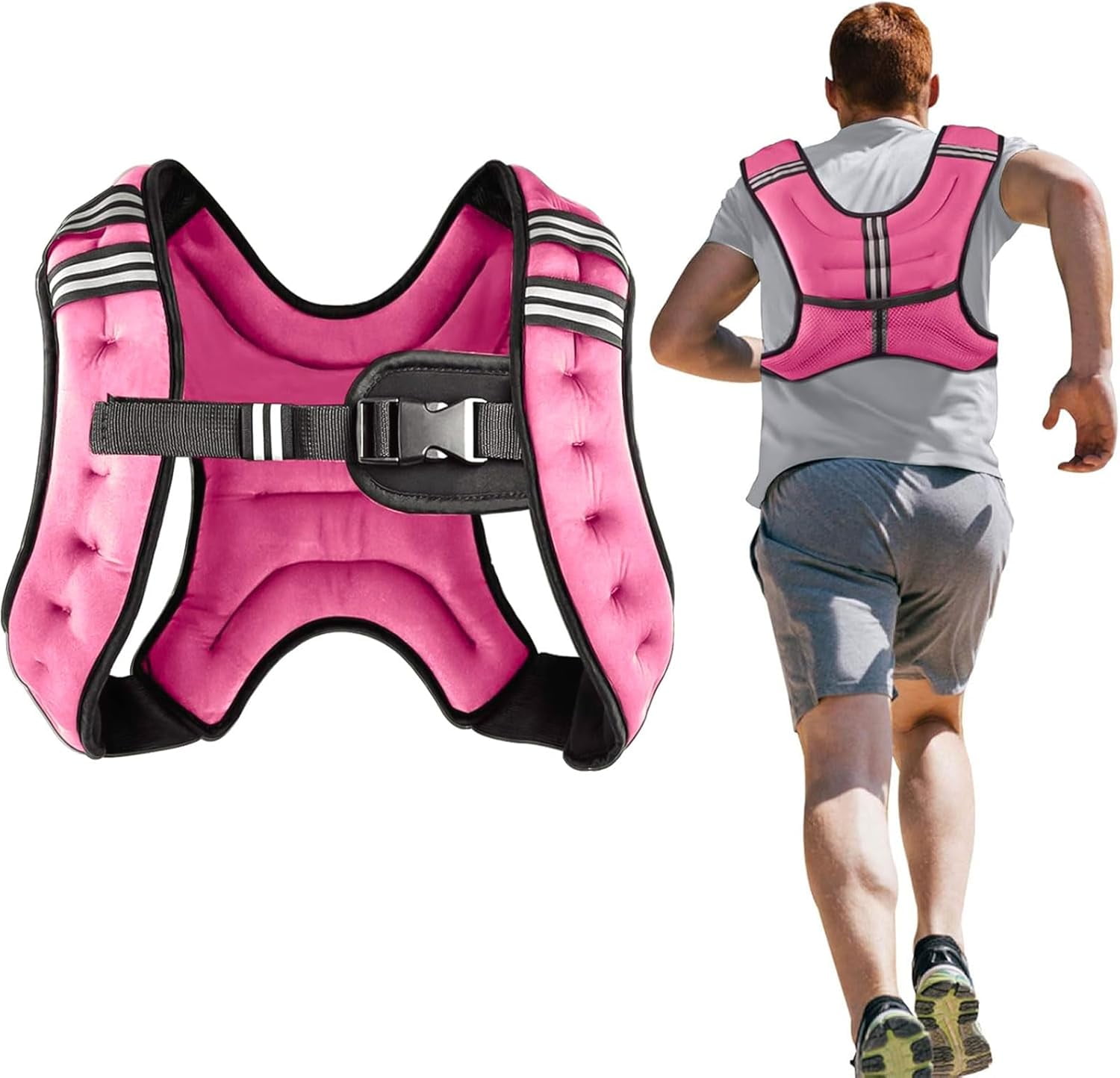 Weighted Vest Weight Vest for Men Women Weights Included, Body Weight ...