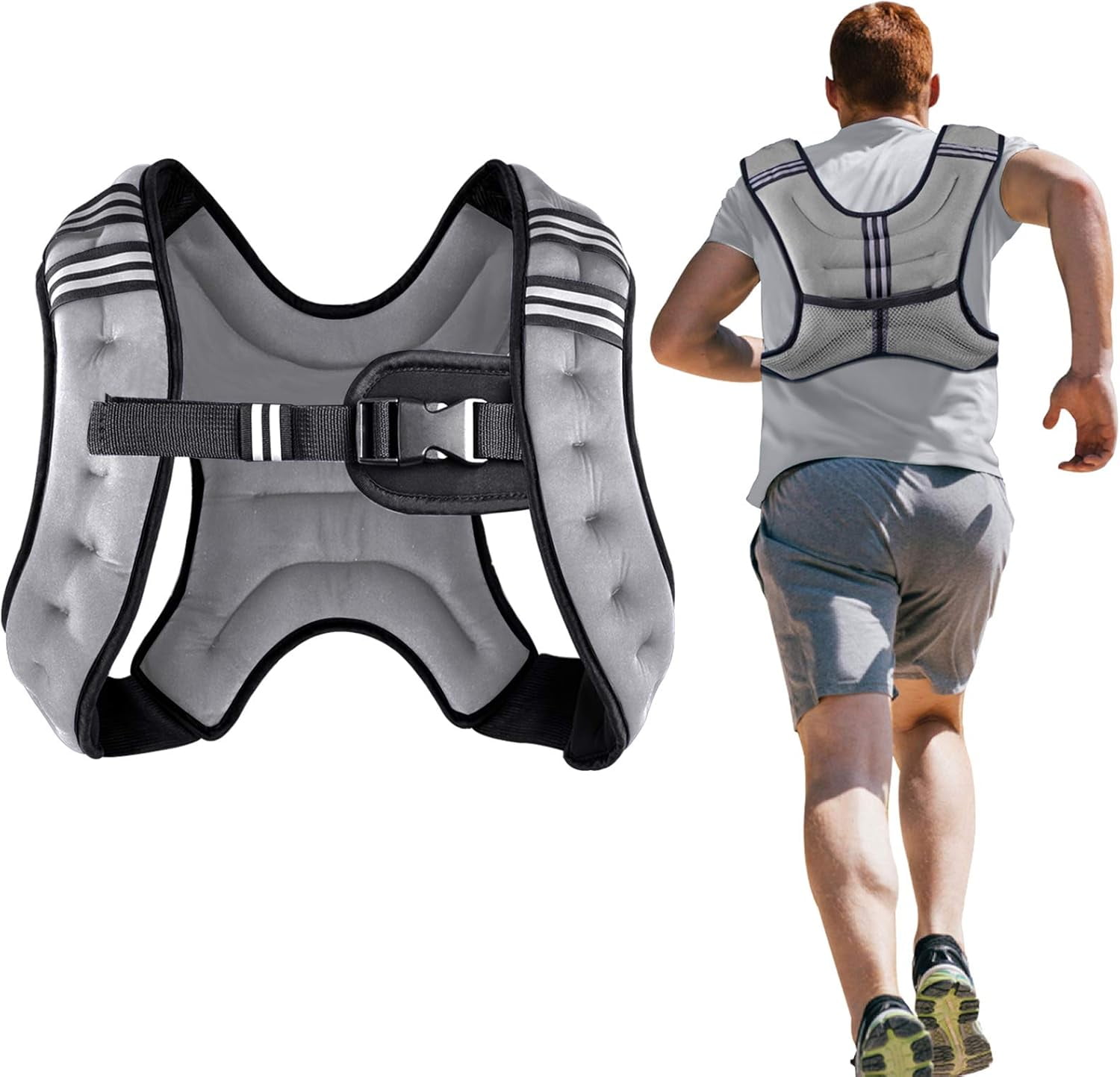 Weighted Vest Weight Vest for Men Women Kids Weights Included, Body ...