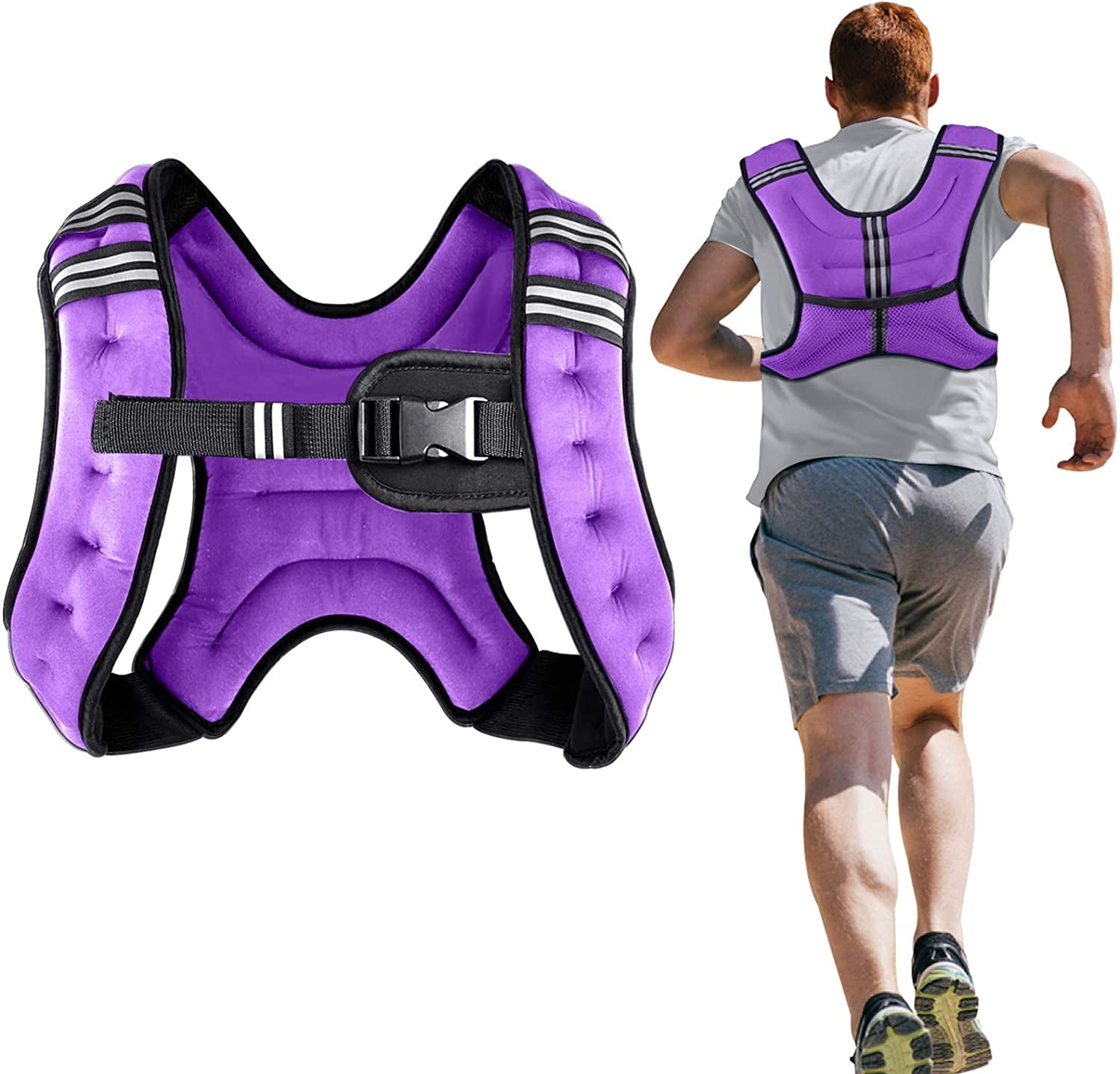 Weighted Vest Weight Vest for Men Women Kids Weights Included, Body ...