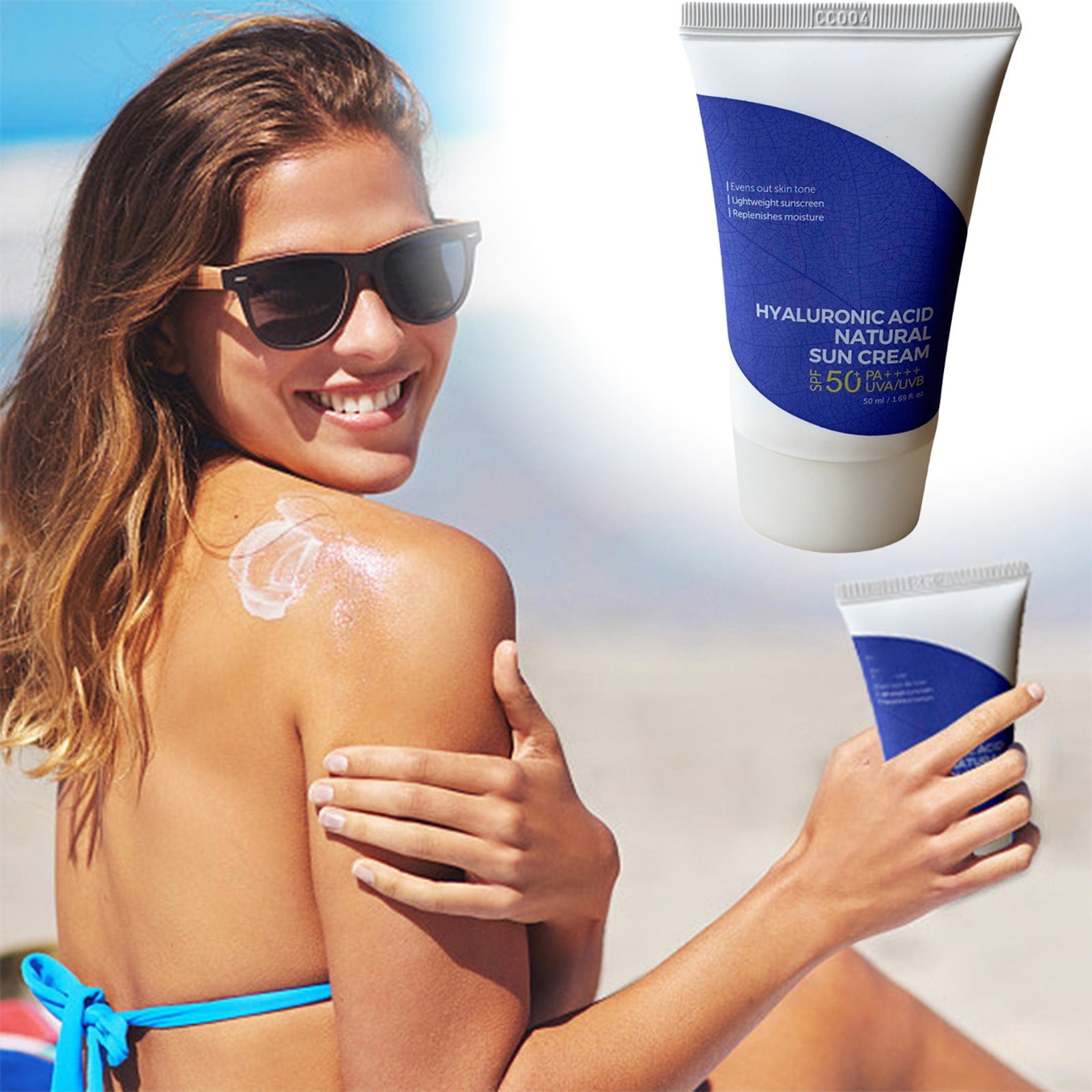 Weightless & Refreshing Sunscreen Hydrating Sunscreen ISNTREE Natural Suncream 50 PA++++ 50ml 1. ...