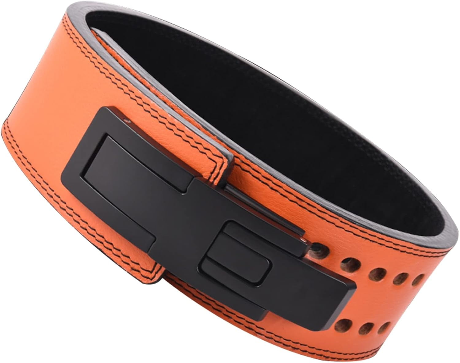 Weightlifting Adjustable Lever Belt 13MM Men's Squat Deadlift Leather ...