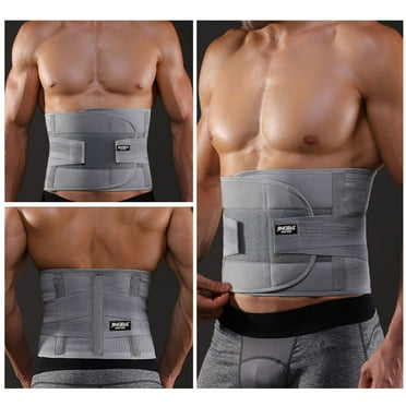 BraceUP Lumbar Lower Back Brace with Adjustable Straps, Breathable Mesh ...