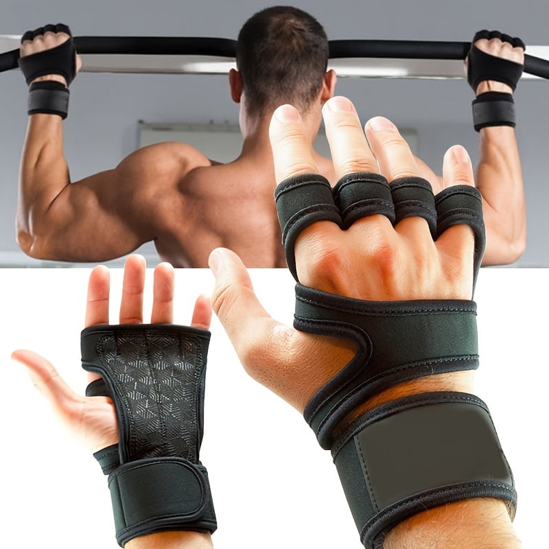 Weightlifting Men/Women Half Finger Gloves Gym Workout Training ...