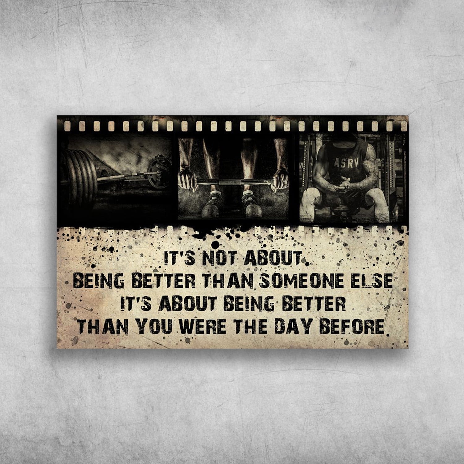 Weightlifting Movie - It's Not About Being Better Than Someone Else, It ...