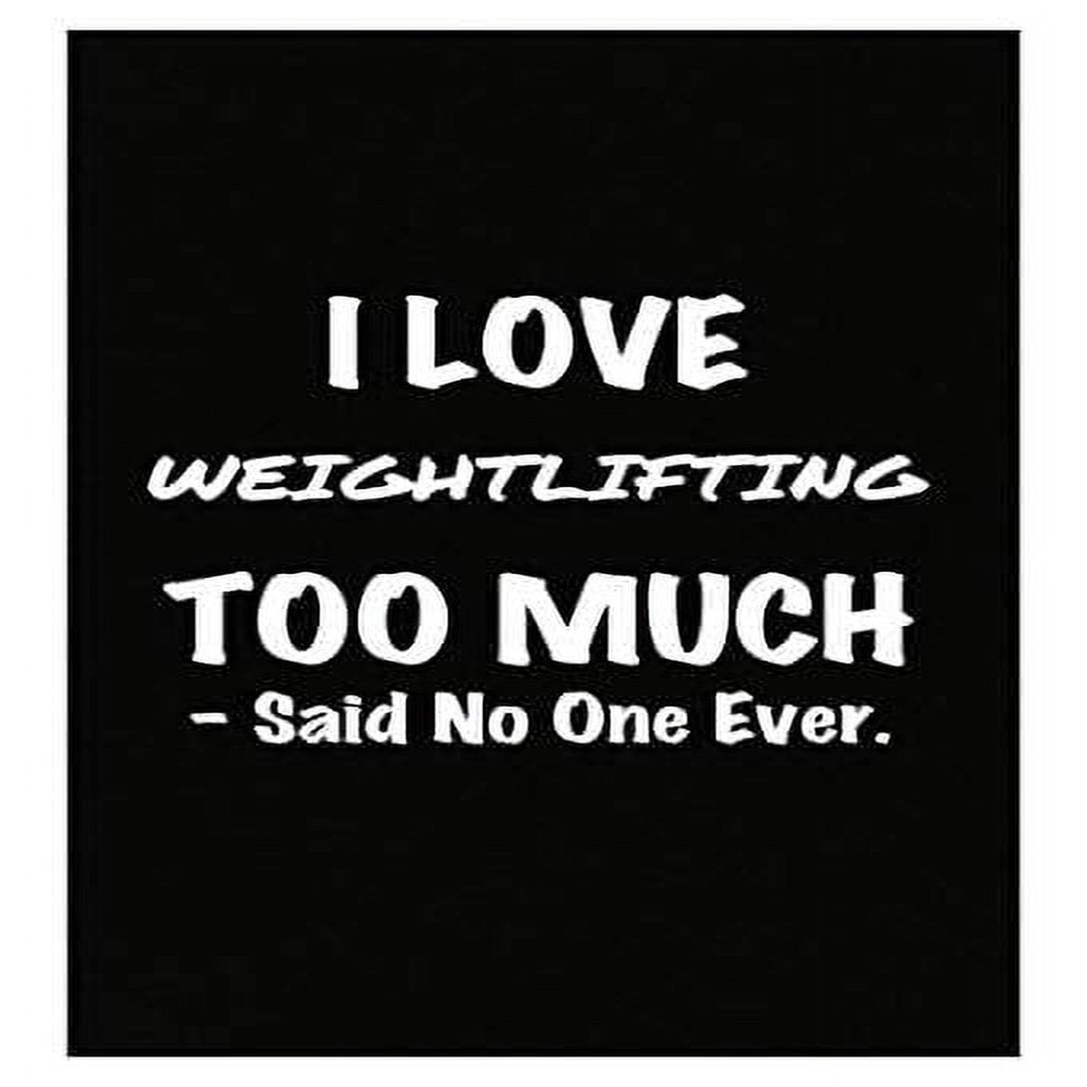 Weightlifting Poster - "I Love Weightlifting" Design - Perfect Gift for ...