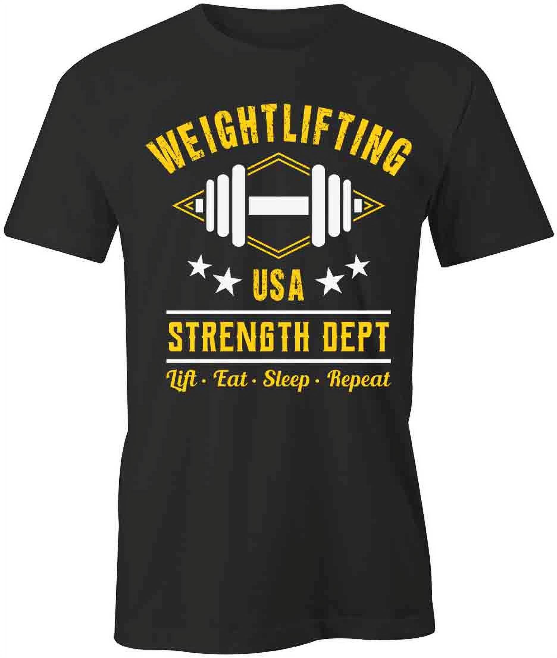 Weightlifting USA T-Shirt | Motivational Workout Black Tee Gift ...