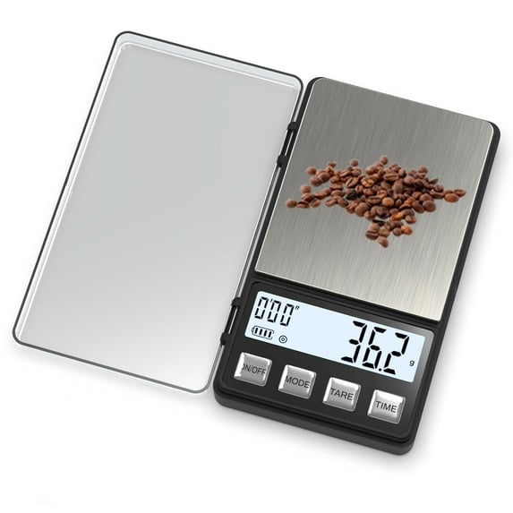 Weightman Espresso Scale with Timer 1000g x 0.1g Small & Thin Travel ...