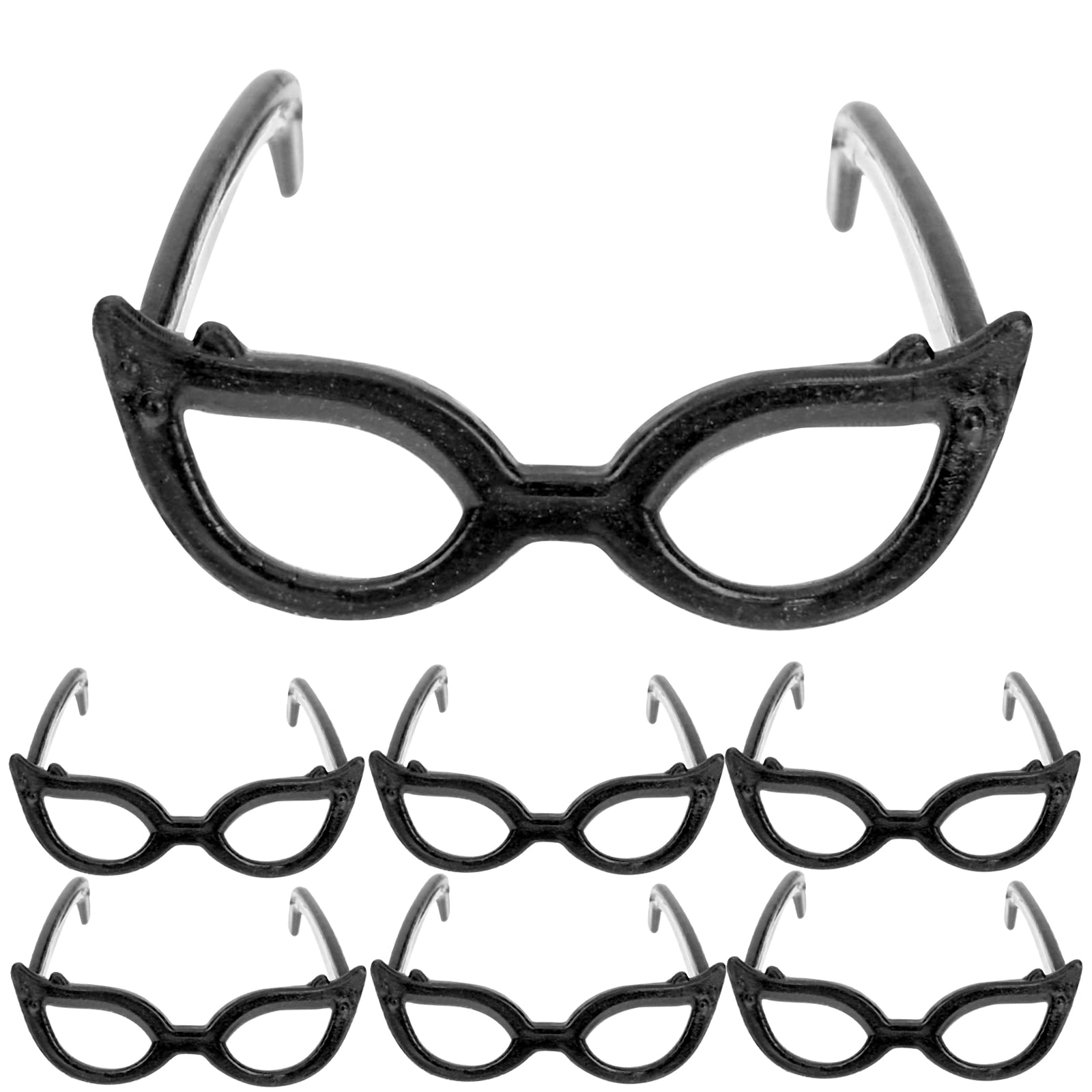 Weijiyouyu 100pcs Doll Glasses Doll Eyeglasses Decors Doll Eyeglasses 16 Scale Doll Accessories
