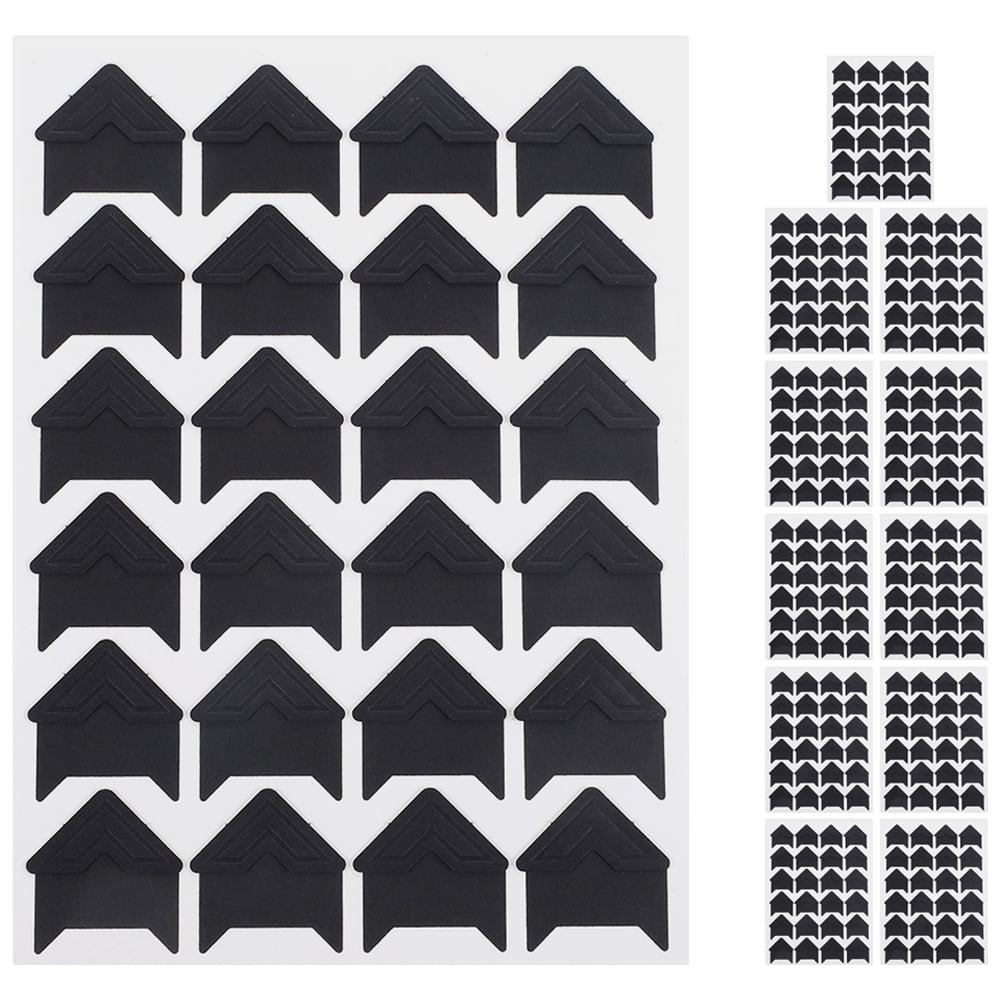 Black Paper Photo Corners for Decoration with Secure Adhesive 12 Sheets ...