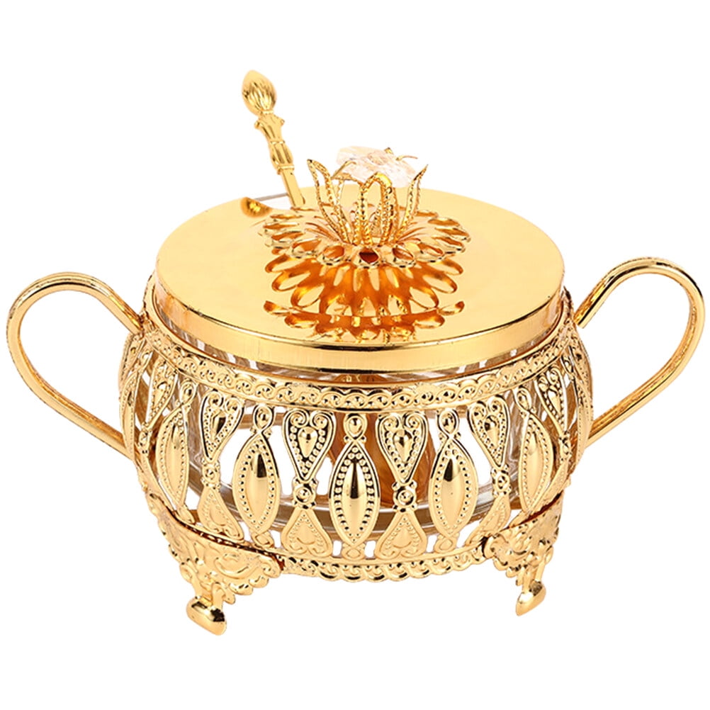 Weijiyouyu Spice Jar with Spoon European Style Condiment Jar Kitchen ...