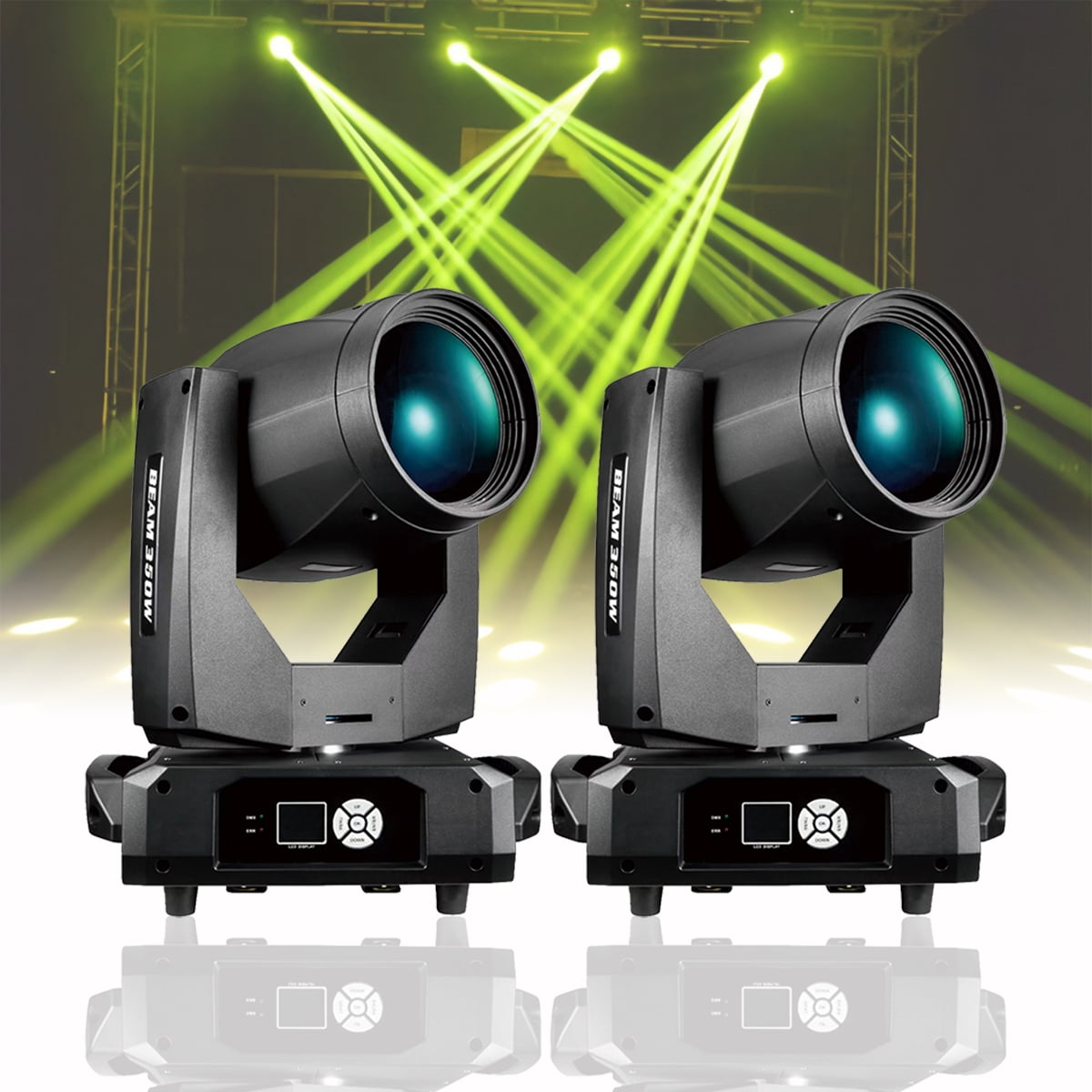 Weikass 2Pcs Beam 350W 17R Moving Head Light Dmx Key Model Beam 350W ...