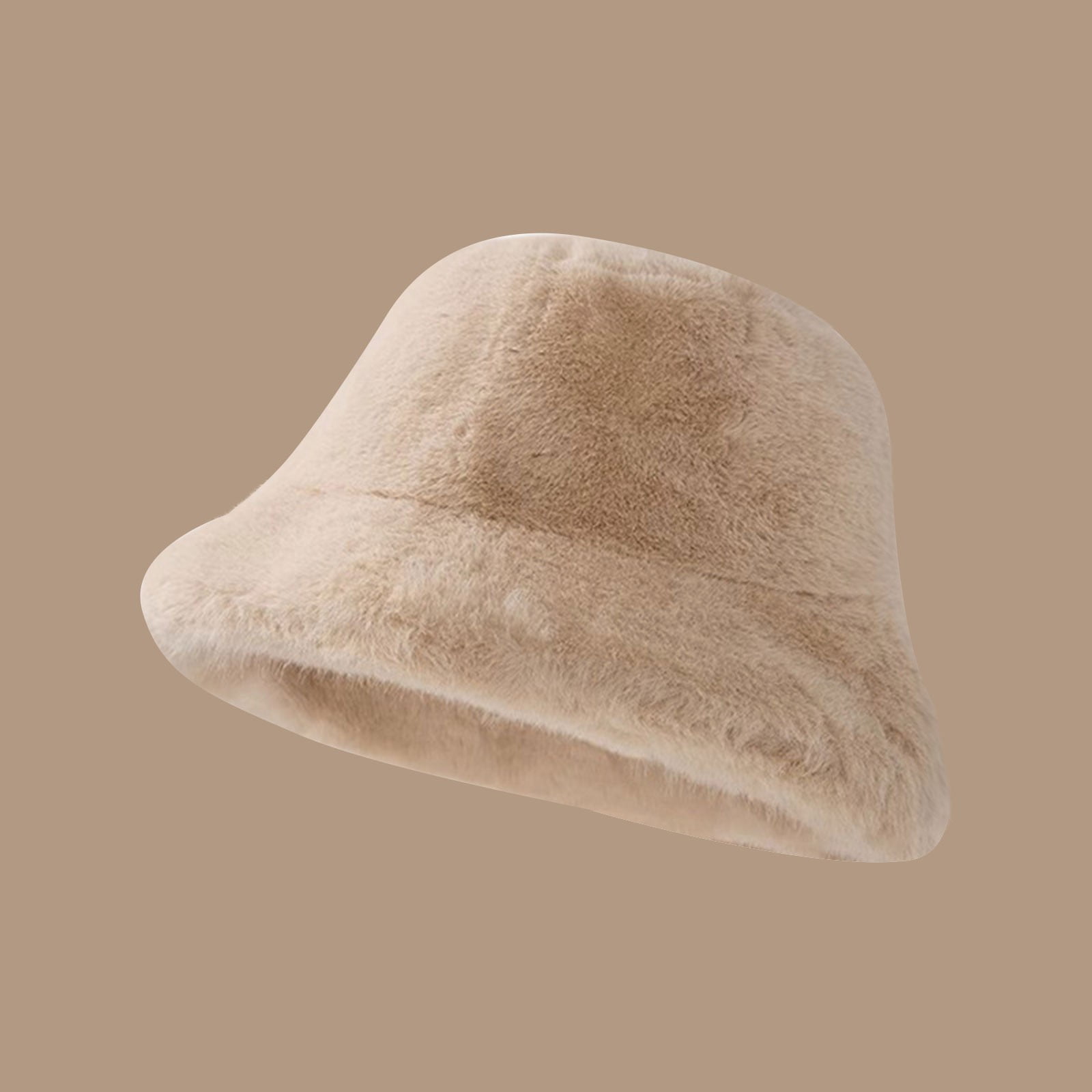 Weikingp Bucket Hats for Woman,Women'S Solid Color Plush Outdoor Autumn ...