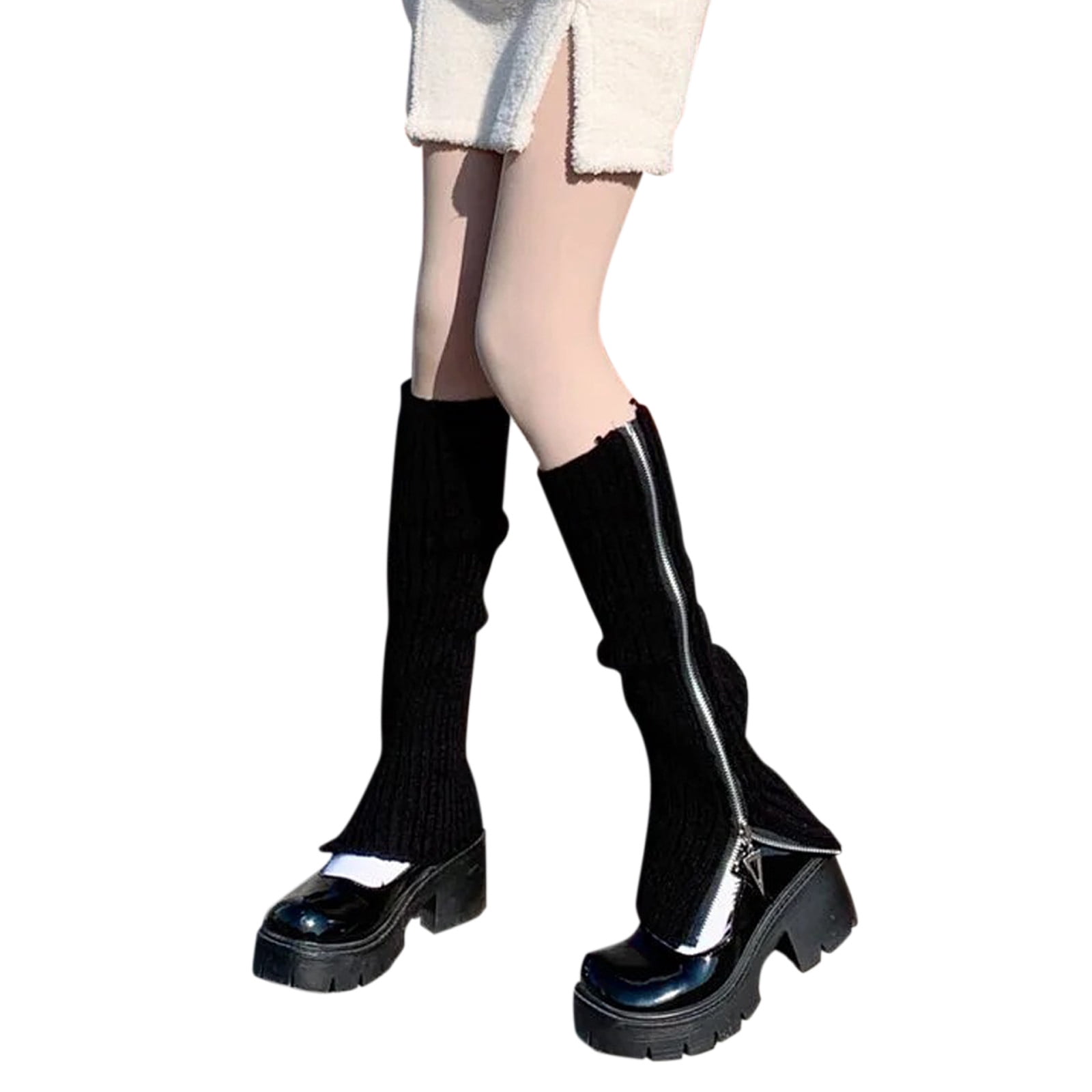Weikingp Clearance! Leg Warmer, Womens Leg Warmers Gothic Punk Ribbed ...