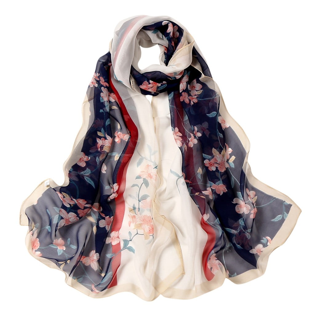 Weikingp Clearance! Scarf for Women, 160*50Cm Women Flower Print Long ...