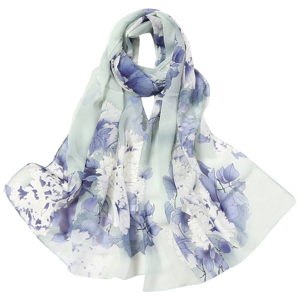 Weikingp Clearance! Scarf for Women, Fashion Women Flower Print Long ...