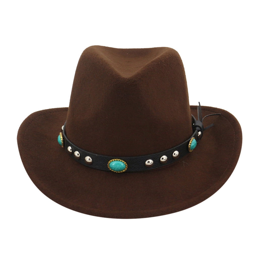 Weikingp Cowboy Hat Winter Men & Women'S Woven Cowboy Hat Classic ...
