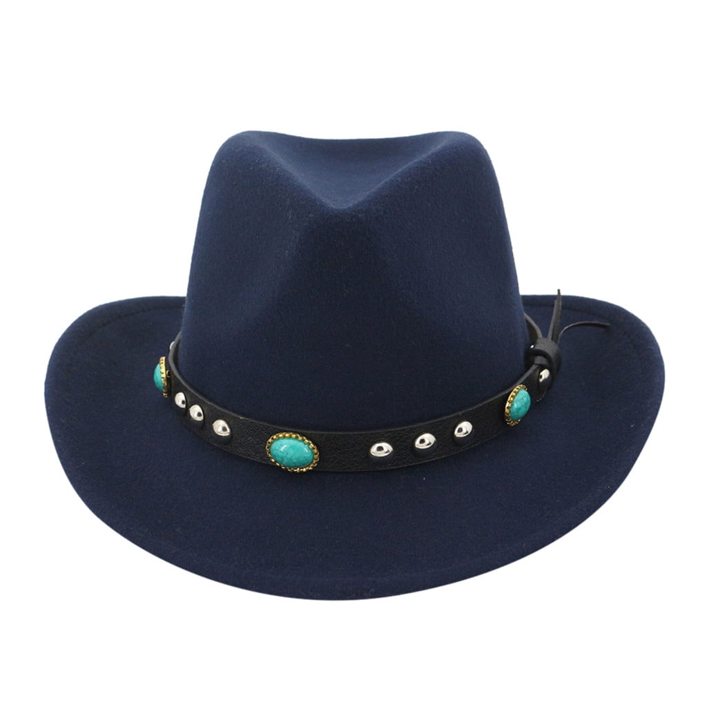 Weikingp Cowboy Hat Winter Men & Women'S Woven Cowboy Hat Classic ...