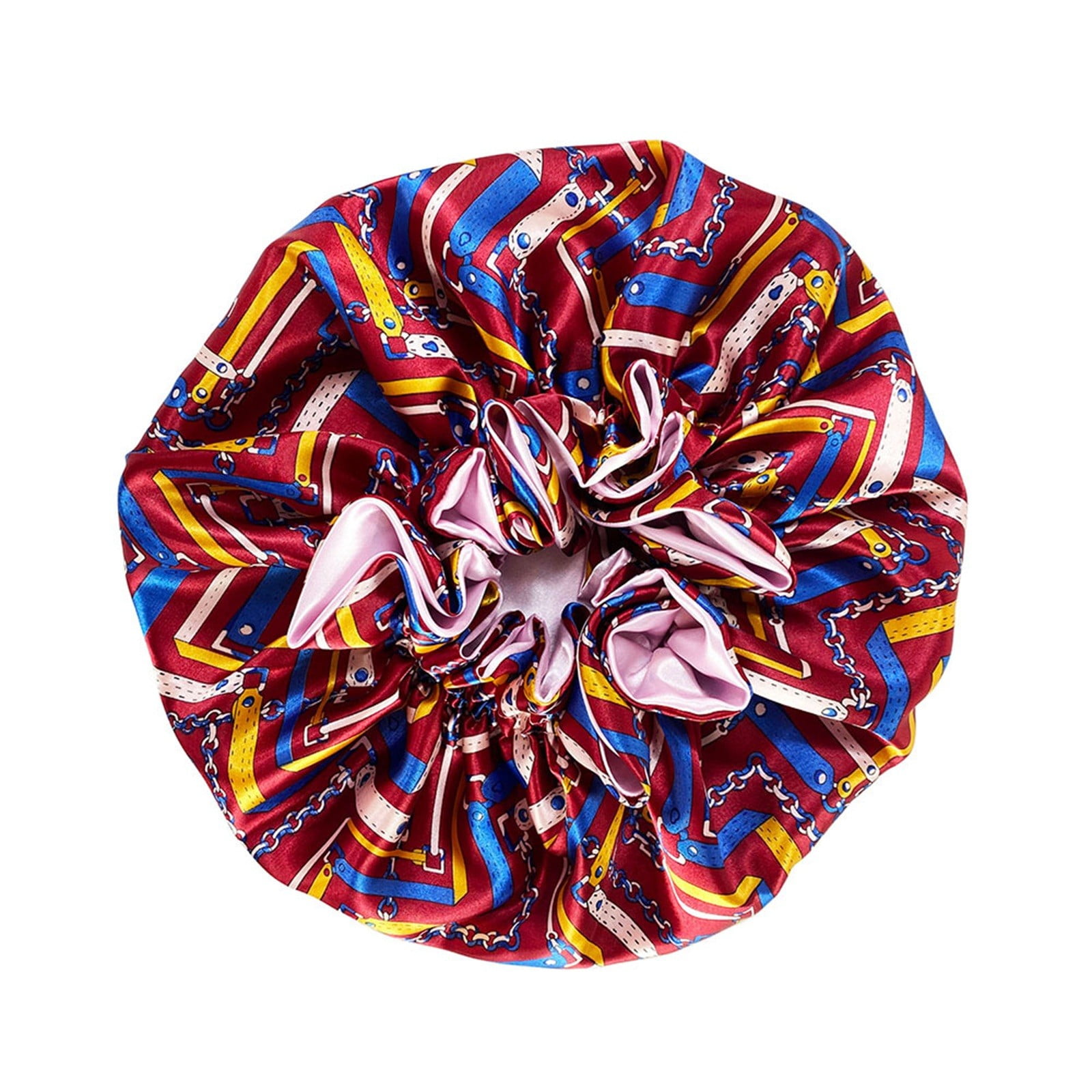 Weikingp Fascinators Hats for Women Colored Ding Double Layer Printed ...