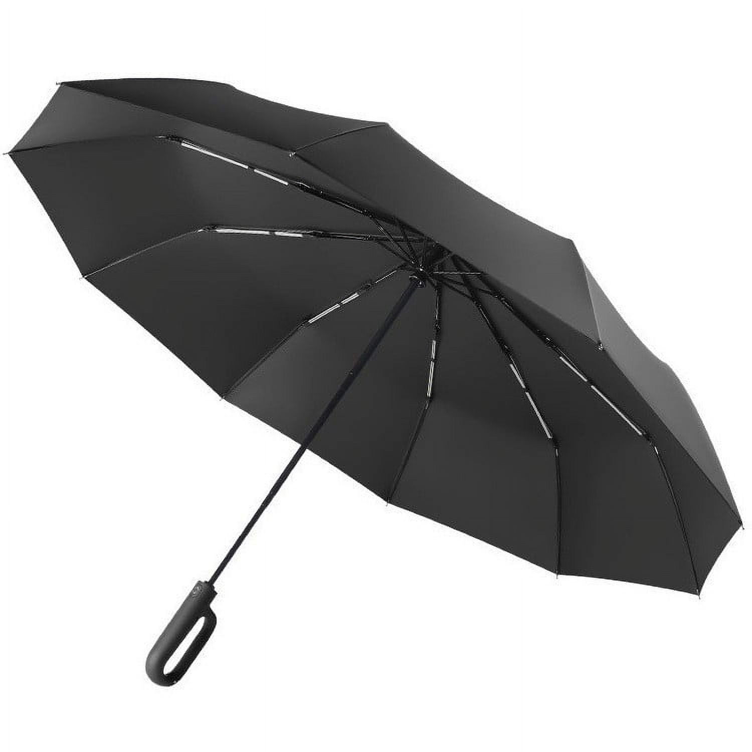 Weikingp Ring Buckle Umbrella Reflective Strip Sturdy Windproof Travel ...