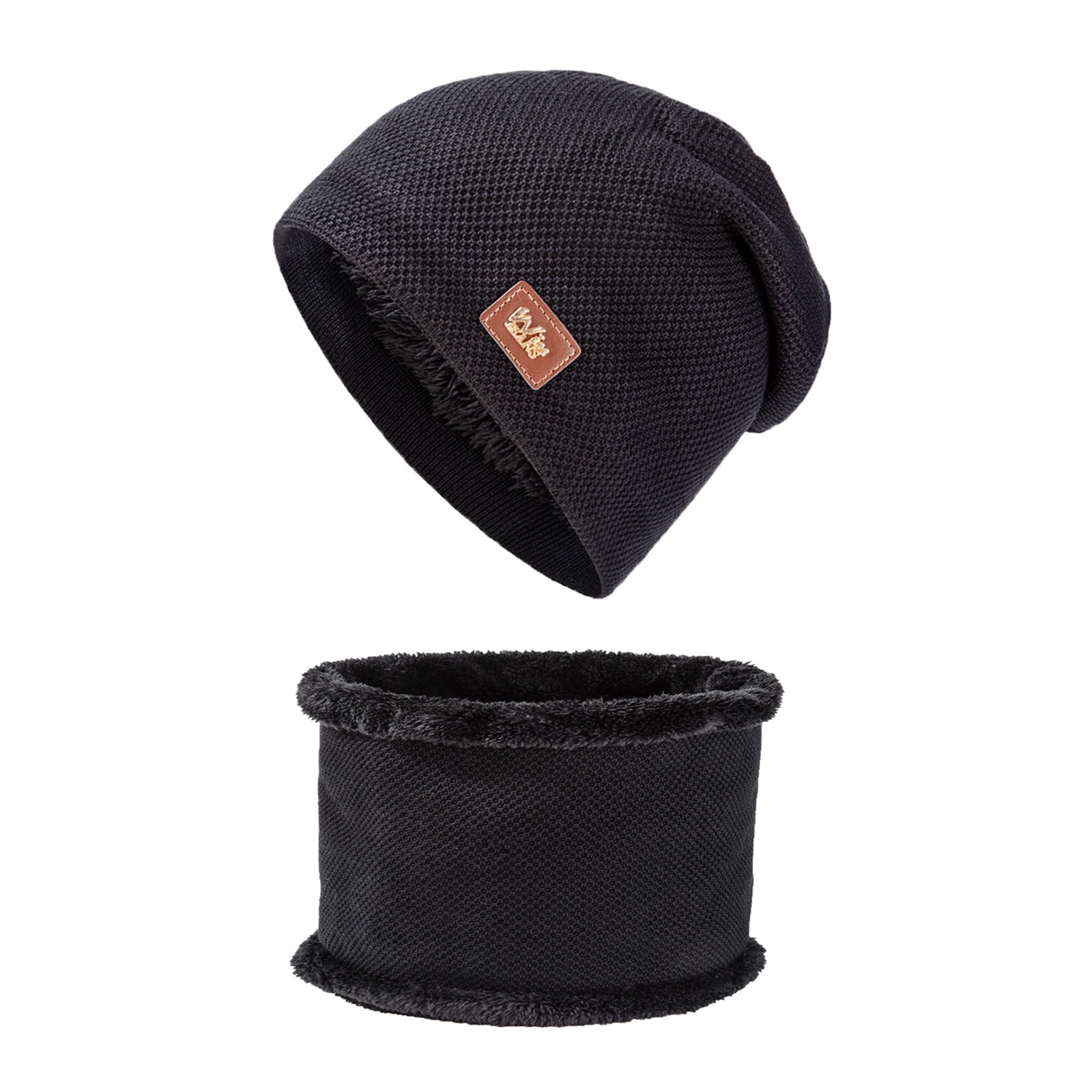 Weikingp Scarf for Women Winter Women And Men Knit Warm Hats Scarf Dual ...