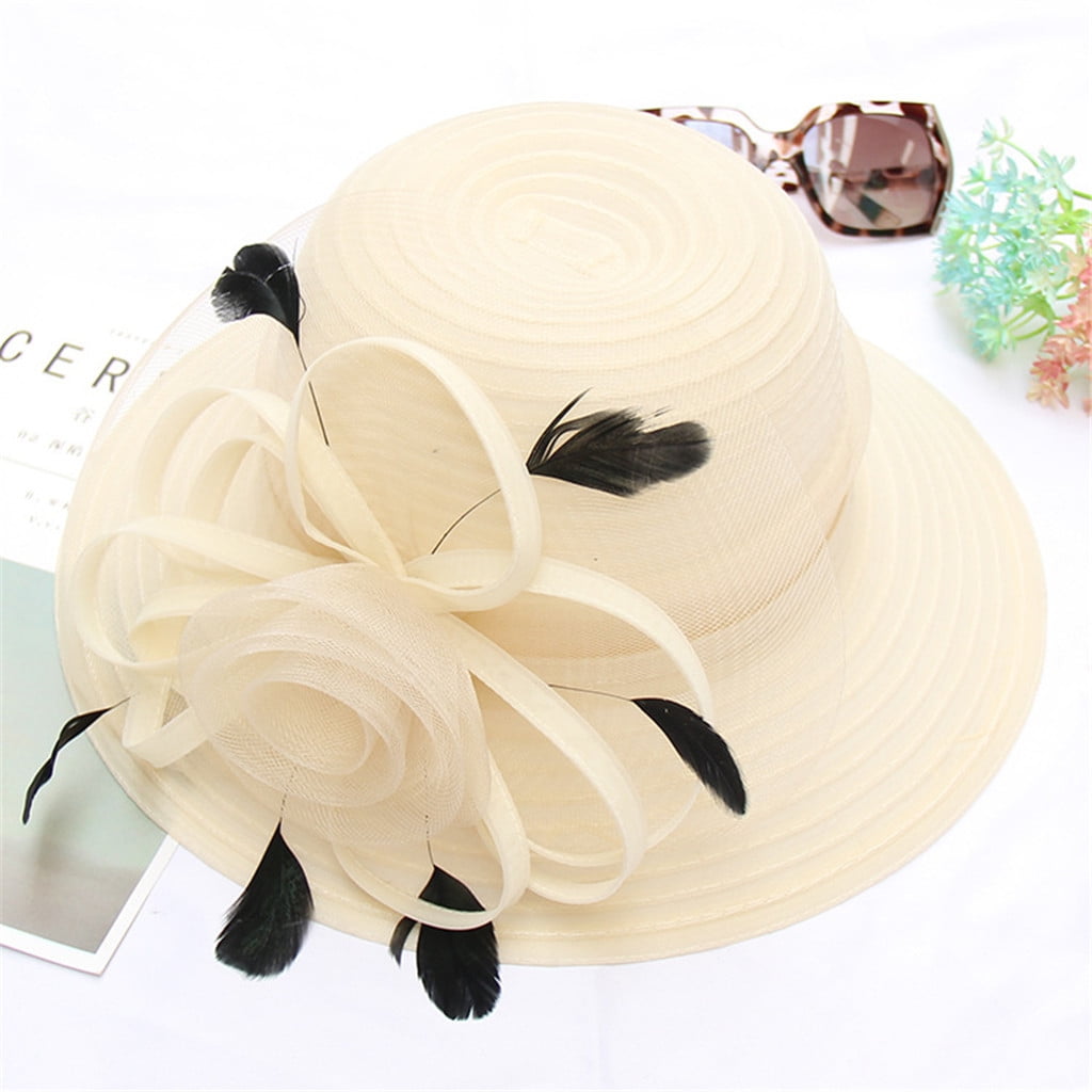 Weikingp Spring Hats for Women Floppy Hat Women's Church Daily Cap ...