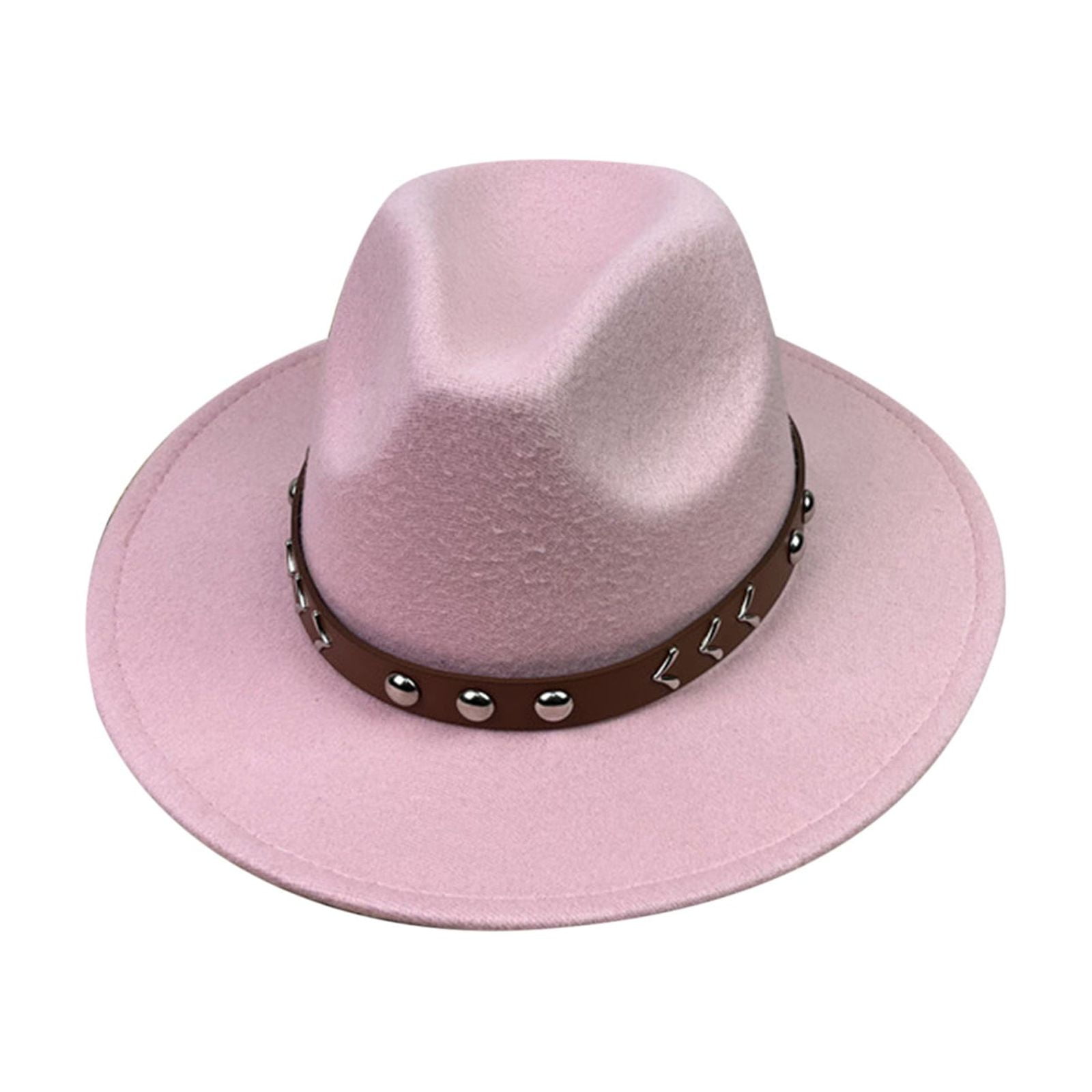 Weikingp Western Hats for Women, Cow Boy Hats Unisex Panama Flat Rim ...